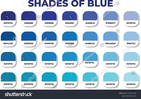 Pantone Blue Chart