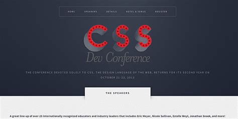 Css Dev Conf 2013 The Design Inspiration Website Showcase The Design Inspiration