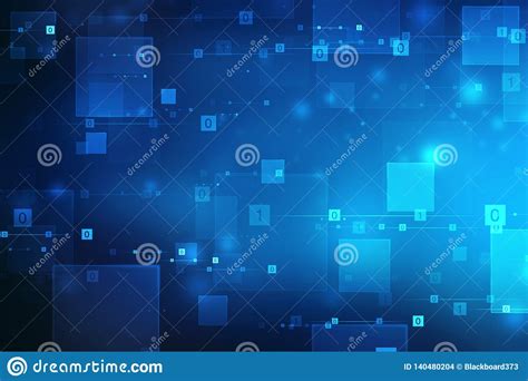 Binary Code Background Digital Abstract Technology Background Stock Illustration Illustration