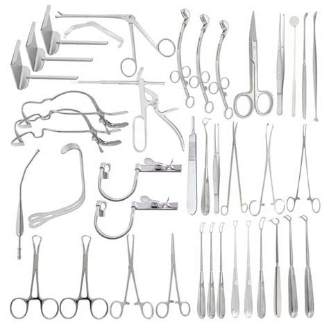 Professional 25 Piece Stainless Steel Surgical Instrument Kits Tonsillectomy Adenoidectomy