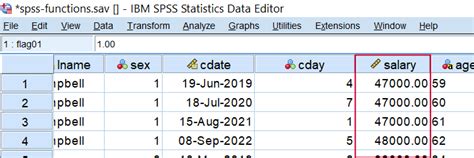 Spss Functions And Operators Handy Overview Table