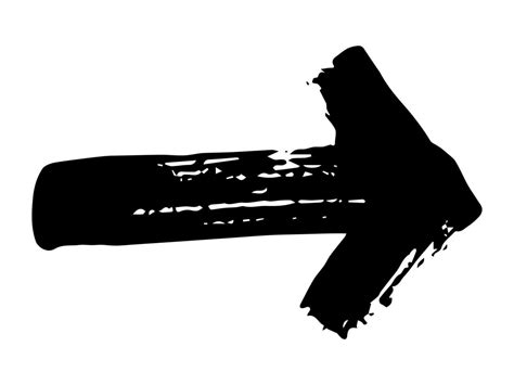 Hand Drawn Ink Arrow Illustration In Sketch Style Business Doodle