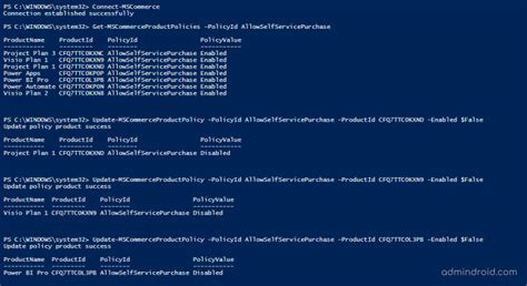 How To Block Self Service Purchase For M365 Products Using Powershell