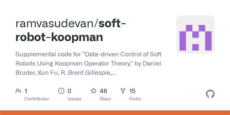 Github Ramvasudevansoft Robot Koopman Supplemental Code For Data Driven Control Of Soft