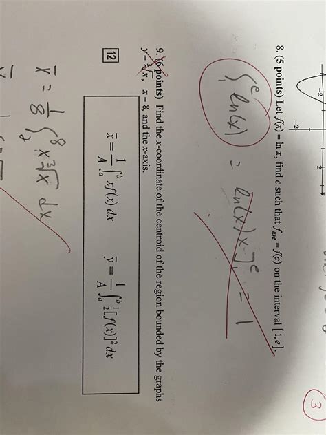 Solved Points Let F X Ln X Find C Chegg Com