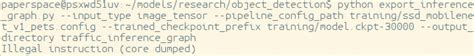 Failed To Export Trained Model Illegal Instruction Code Dumped Tf19 · Issue 5739