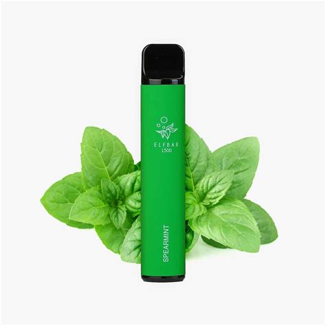 Elf Bar 1500 Spearmint Green Mint E Shisha