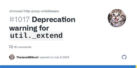 Deprecation Warning For `utilextend` · Issue 1017 · Chimurai