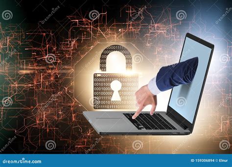 Hacker Man Trying To Steal Personal Data Stock Photo Image Of Dollar Privacy 159306894