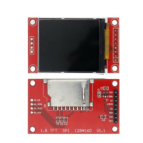 Pantalla Lcd Tft 1 8 128×160 Con Interfaz Spi Y Controlador St7735 Compatible Con Arduino Y
