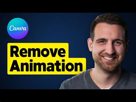 How To Remove Animation From Canva Design