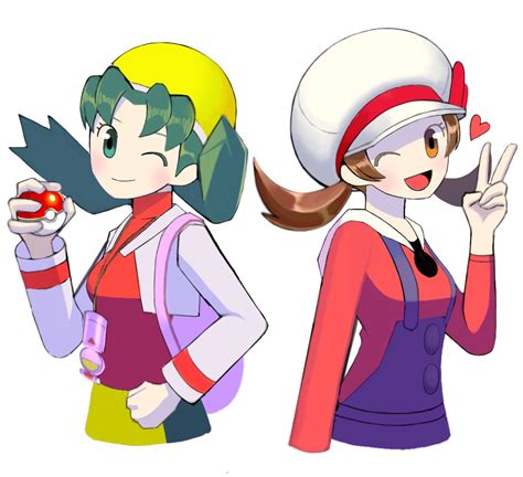 Lyra And Kris Pokemon And More Drawn By Hosimati Yukari Danbooru