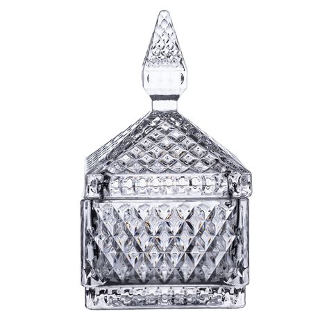 Цукерниця з кришкою з кришталевого скла у східному стилі купити оптом в Україні 🛒 Lugi