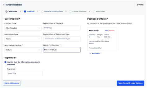 create shipping labels with the easypost dashboard easypost support