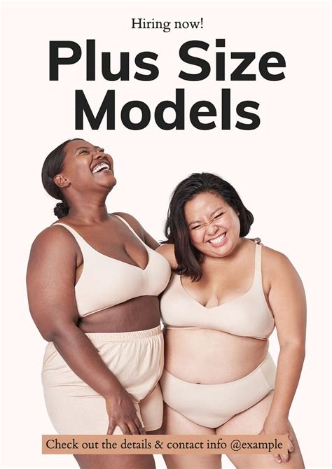 Plus Size Model Poster Template Premium Editable Template Rawpixel
