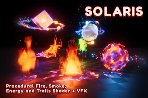 Solaris Procedural Fire Smoke Energy And Trails Shader VFX Fire