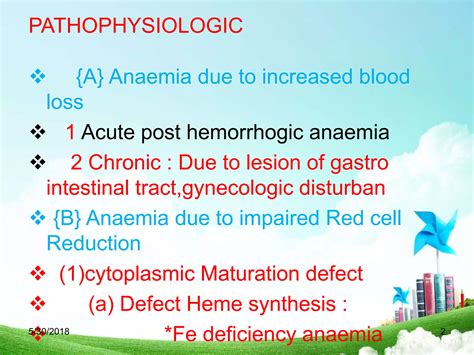 Classification Of Anaemia Ppt