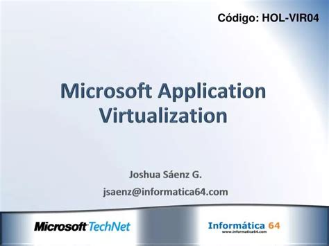 Ppt Microsoft Application Virtualization Powerpoint Presentation