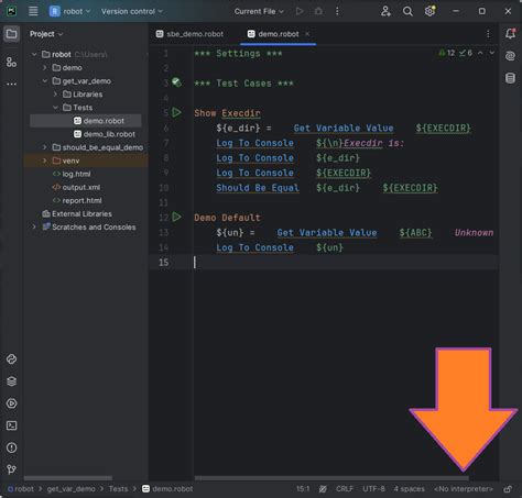 Pycharms Support For Robot Framework
