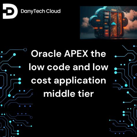 Oracle Apex The Ultimate Low Code And Cost Effective App
