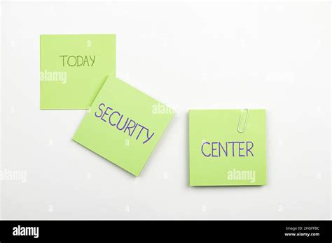 Text Sign Showing Security Center Conceptual Photo Centralized Unit