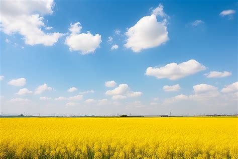 농작물이 있는 밝은 노란색 들판 가을 높은 해상도 구름 배경 일러스트 및 사진 무료 다운로드 Pngtree