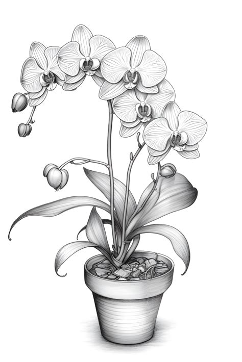 Best 12 How To Draw An Orchid Plant In 8 Easy Steps Artofit