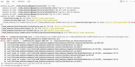 解决使用Webpack打包Awesome fonts时Cant resolve webfonts fa regular eot Arkylin的小屋