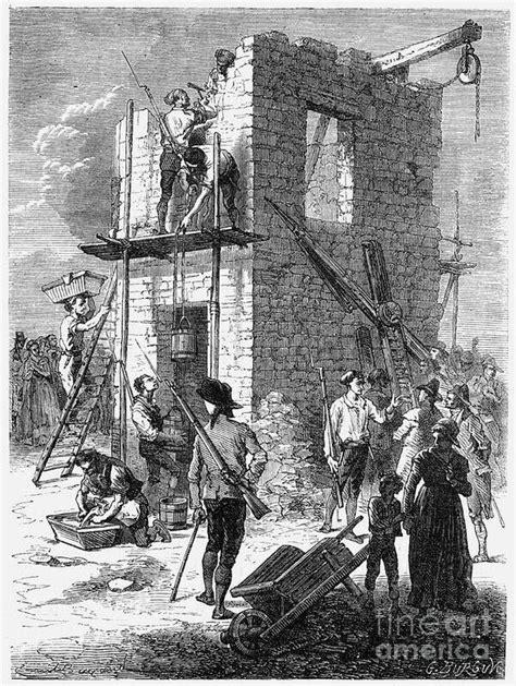 Building A Chappe Telegraph Station Poster By Print Collector
