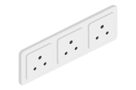 등각 투영 전원 콘센트 전기 소켓 인도 유형 D 벡터 평면 그림 0명에 대한 스톡 벡터 아트 및 기타 이미지 0명 가득 찬