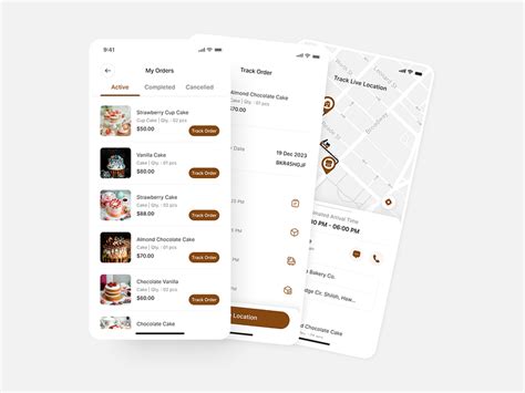 bakery shop mobile app uiux design figma app ui design by