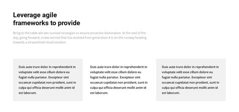 Three Columns With Text Template By Nicepage