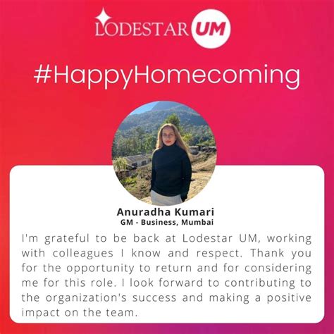 Ankita Deshpande On Linkedin Welcome Back Anuradha Kumari