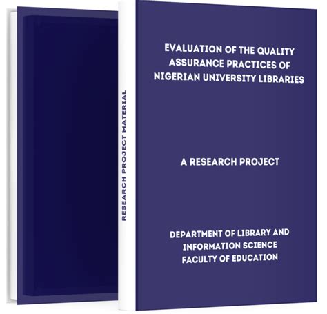 Evaluation Of The Quality Assurance Practices Of Nigerian University