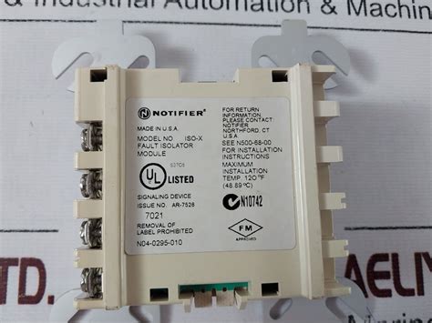 Notifier Iso X Fault Isolator Module 15 32 Vdc Aeliya Marine