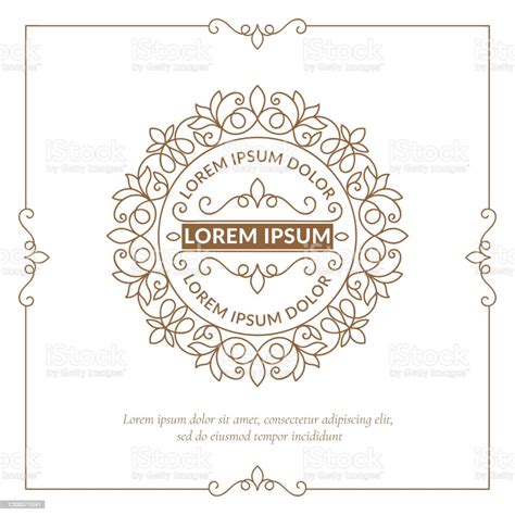 장식 벡터 장식 선형 프레임입니다 우아하고 클래식한 요소 보석 미용 및 패션 산업에 사용할 수 있습니다 로고 엠블럼 배경 또는 원하는 아이디어에 적합합니다 프레임에 대한