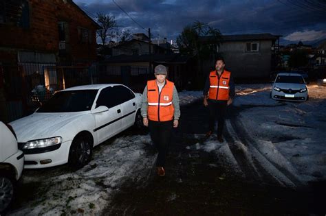 Temporal Com Queda De Granizo Causa Estragos No Rs
