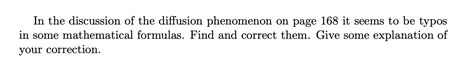 In The Discussion Of The Diffusion Phenomenon On Page