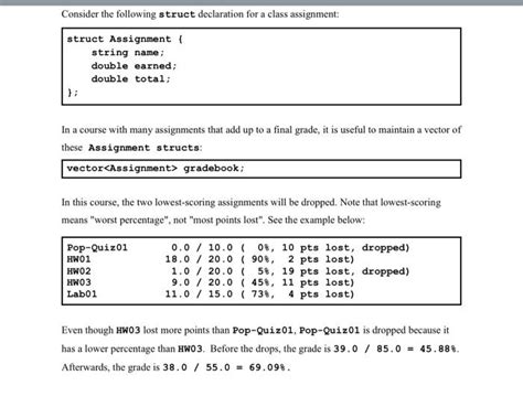 Solved Consider The Following Struct Declaration For A Class