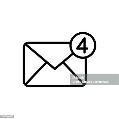 들어오는 메시지는 흰색 배경에 분리된 벡터 아이콘을 설명합니다 웹 모바일 및 Ui 디자인을 위한 수신 메시지 라인 아이콘 곧은에 대한 스톡 벡터 아트 및 기타 이미지