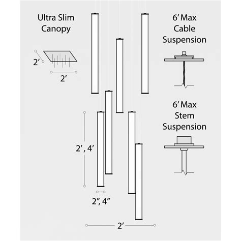 Cylinder Led Tube Lights Vertical And Horizontal Installations For