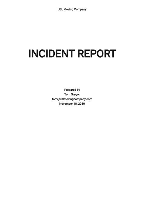 Security Incident Report Template Free PDF Google Docs Word Template Net