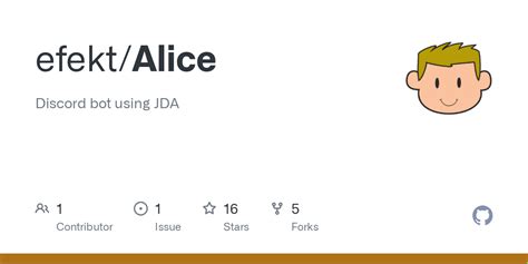 Github Efekt Alice Discord Bot Using Jda