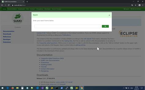 Documentation Search Not Working In Chrome Issue 6128 Eclipse Sumo