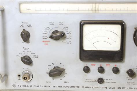 Rohde And Schwarz Bn 1521 Microvolt Meter Odandd