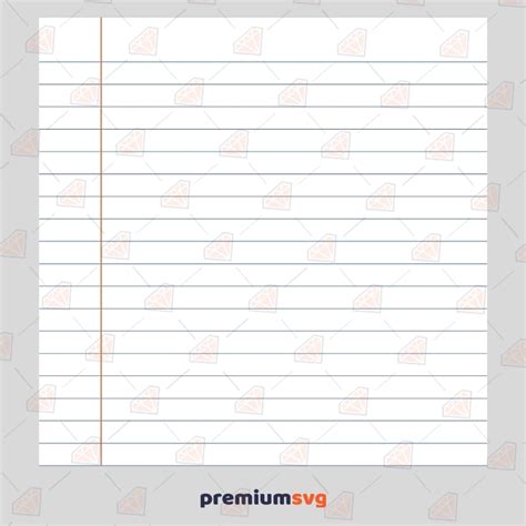 Notebook Paper SVG Cut File PremiumSVG
