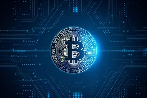 Premium Ai Image Bitcoin Abstract Blue Background Iot Technology Background Concept Generative Ai