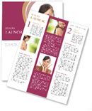 Stunning White Portrait Of A Sexy Woman Newsletter Template Design ID 0000048208