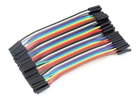 Cabo Wire Jumper 10cm 40 Fios Fêmea Fêmea Protoboard Arduino Mercadolivre