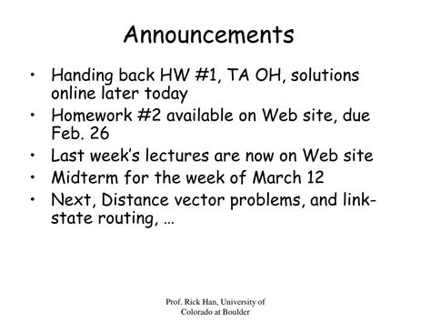 Ppt Chapter Distance Vector Problems And Link State Routing